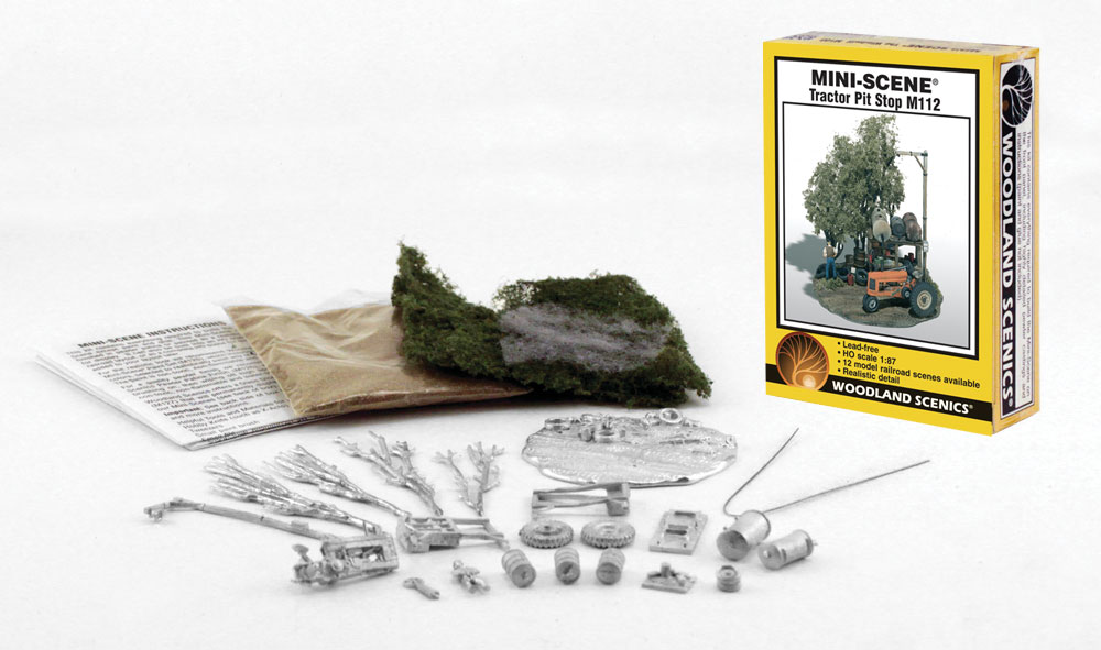 Tractor Pit Stop HO Scale Kit - SceneARama