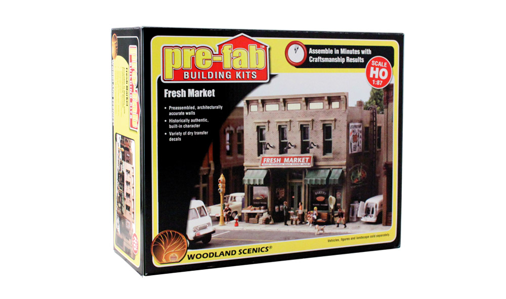 Fresh Market - HO Scale Kit - SceneARama