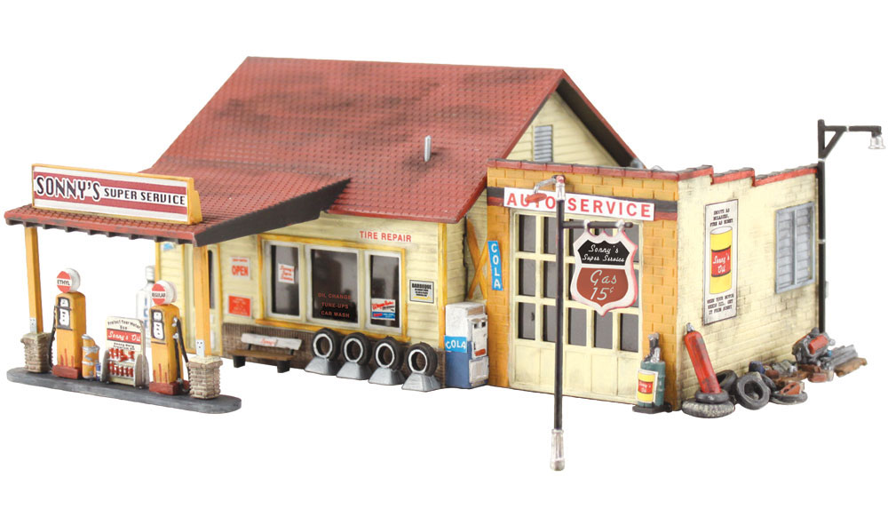 Sonny's Super Service - N Scale Kit - SceneARama
